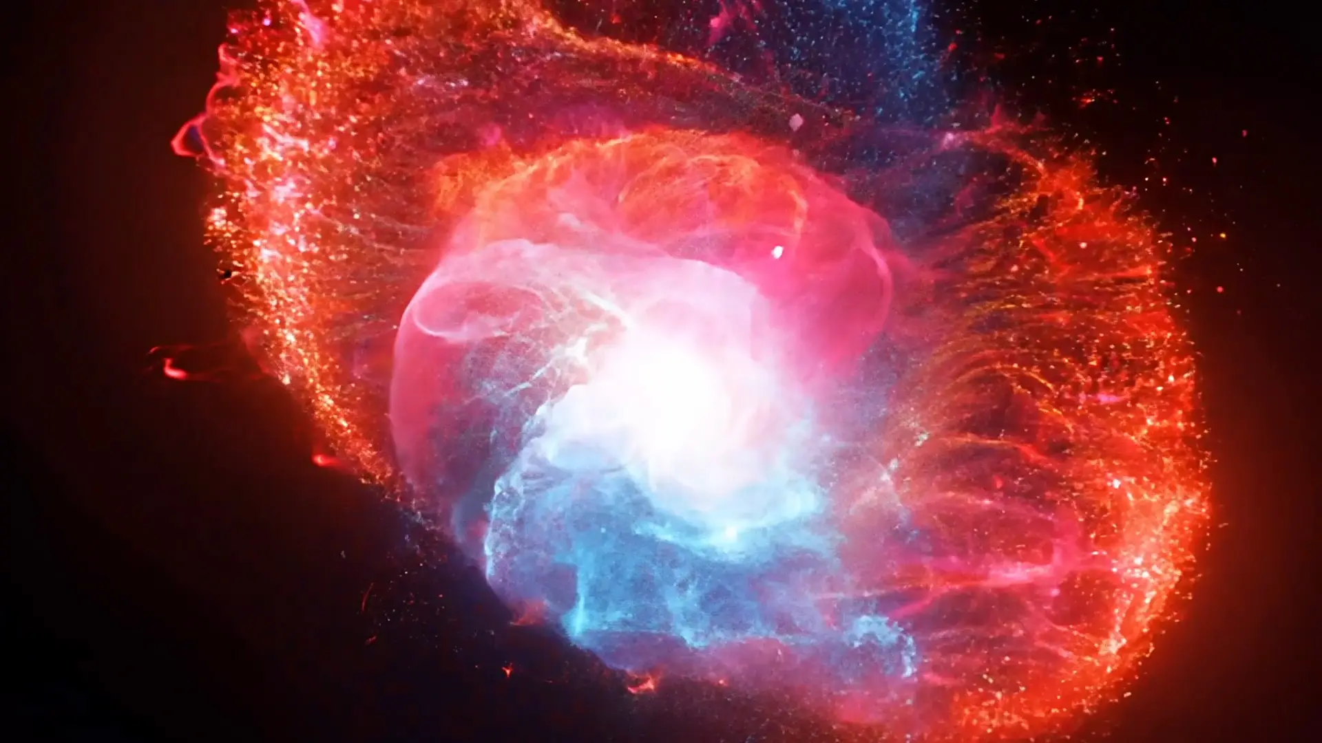 Vibrant Galactic Burst Background For Sci-Fi Title Logo Animation | Videos